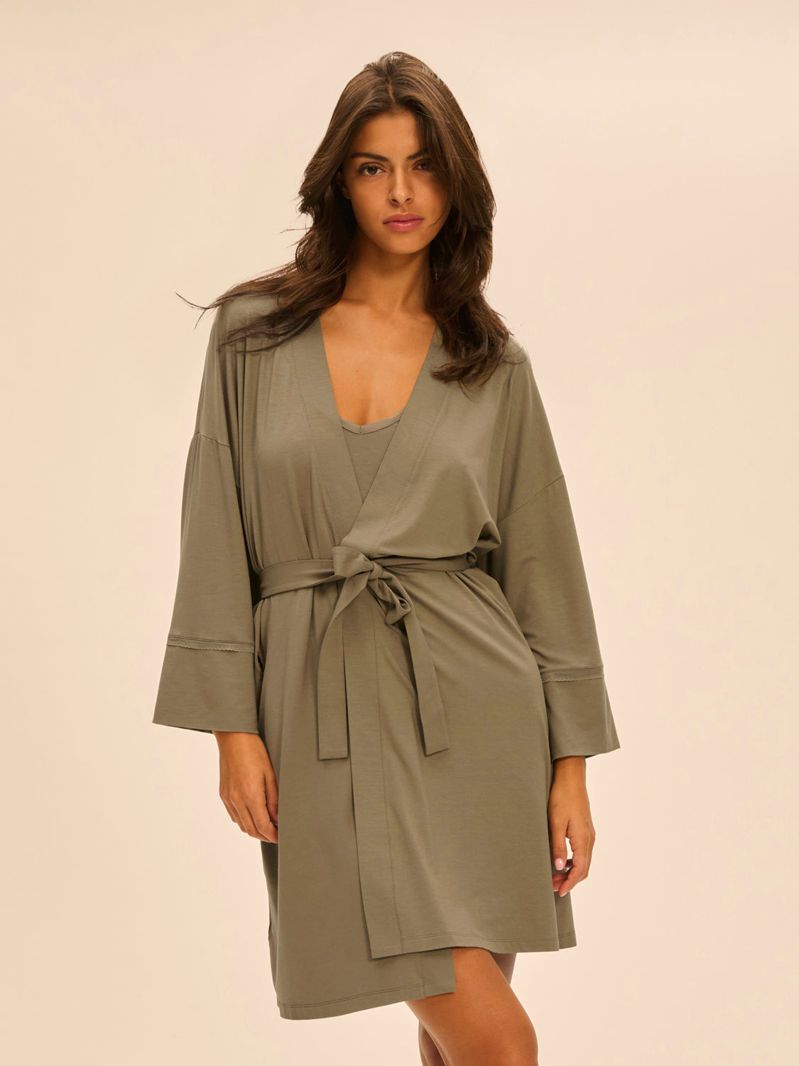 Aurore Kimono - Clay Green – Simone Pérèle
